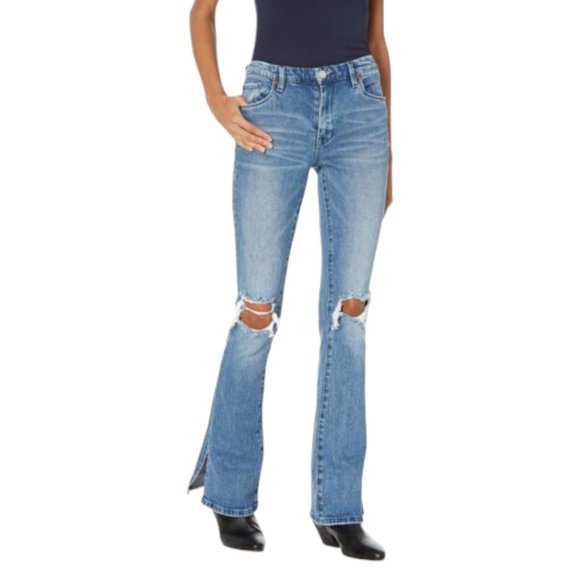 Blank NYC | Jeans | Blank Nyc Womens Distressed High Rise Mini Boot Cut ...